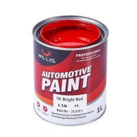 China 1K/2K Bright Red Acrylic Resin Liquid Auto Refinish Coating Paint Car Repair Spray Application with Varnish & Paint Thinner for sale