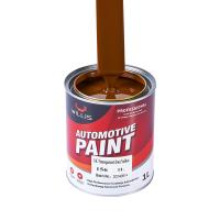China 1K Transparent Iron Yellow Basecoat Auto Paint Acrylic Resin Liquid Coating for Car Refinish OEM Available Auto Paint Thinner for sale