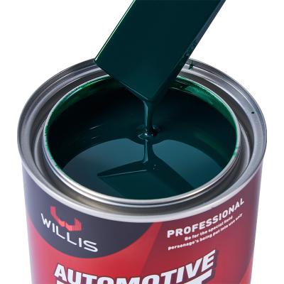 China China Manufactured 1K Golden Green Auto Coating Basecoat Solid Car Paint 1K 2K Car Repair Refinish Acrylic Paint Spray for sale