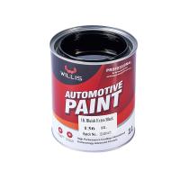 China 1K Bluish Extra Black Car Auto Paint Liquid Coating Car Refinish Surface Painting Spray Application with Included Thinner for sale