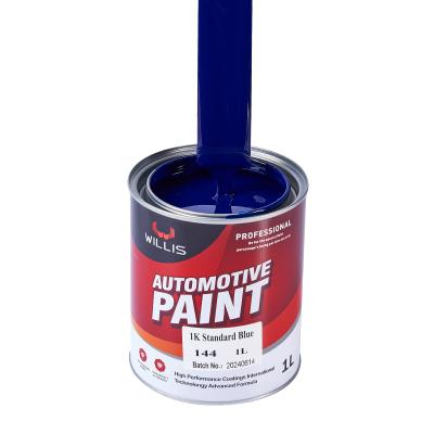 China Advanced Formula 1k Standard Blue Car Refinish Color Paint Litre Car Paint Products for sale