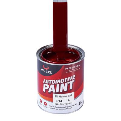 China China Supplier Car Paint Restore Quick-Drying 1k Maroon Red Car Repair & Refinish Paint Thinner for sale