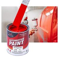China High Quality 1K Bright Red Two-Component Acrylic Car Paint Liquid Coating for Car Repair Factory Wholesale Price for sale