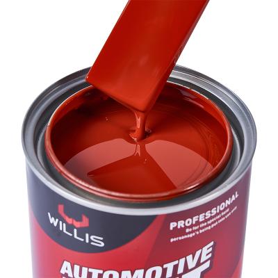 China 1K Iron Red Car Spray Paint One-Component Acrylic Resin Liquid Automotive Refinish Paint Solid Color 1K Color Paint China for sale
