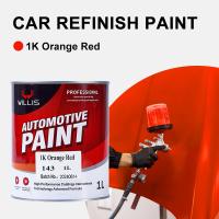 China WILLIS 1K Orange Car Spray Paint One-Component Automotive Refinish Acrylic Resin Liquid Coating Solid Color 1K Color Paint China for sale