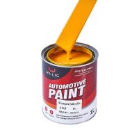 China 1K Transparent Golden Yellow Automotive Spray Paint Coating Paint One-Component Acrylic Resin Car Refinish Solid Color Coating for sale