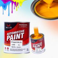 China 1K Transparent Golden Yellow Automotive Spray Paint Coating Paint One-Component Acrylic Resin Car Refinish Solid Color Coating for sale