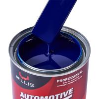 China Solid Color 1K Basecoat Auto Coating Transparent Blue Car Paint and Automotive Repair Acrylic Resin Spray Painting for sale