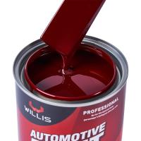 China Auto Refinish 1K Maroon Red Basecoat Car Paint Solid 1K 2K Acrylic Resin Liquid Coating for Car Repair Spray Application for sale