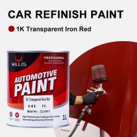 China 1K Transparent Iron Red Automotive Spray Paint Liquid Coating Made From Acrylic Resin for Car Refinish Metallic Car Paint Jobs for sale