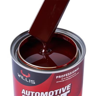 China 1K Transparent Iron Red Automotive Spray Paint Liquid Coating Made From Acrylic Resin for Car Refinish Metallic Car Paint Jobs for sale