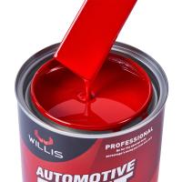 China High Quality 1K Transparent Red Car Paint with 2K Primer Acrylic Resin Based Liquid Coating for Car Refinishing for sale