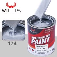 China Willis Model 174 1K Moderate Silver Mixed Acrylic Resin Liquid Coating for Car & Plastic Coating Spray Application for sale