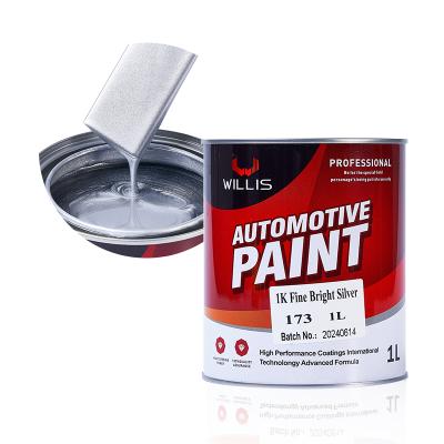 China Silver Car Paint Metallic Body Paint with Standard Car Paint Thinner Liquid Acrylic Coating for Car Painting for sale