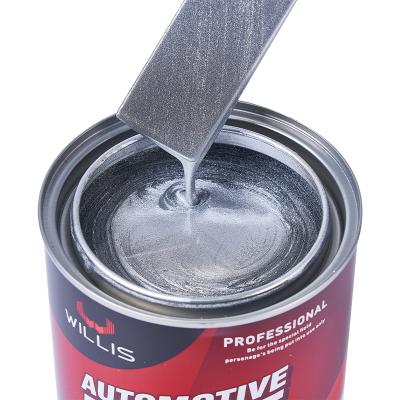 China High Quality 1K Coarse Silver Metallic Car Paint Clear Coat Acrylic Resin Body Filler and Thinner for Car Body Repair for sale