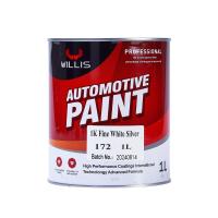 China 1K Fine White Silver Polyurethane Thinner for Car Repair Acrylic Resin Coating Paint Automotive Mixed Paint for sale