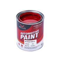 China 1K Pearlescent Red Silver Paint Solid Automotive Acrylic Resin Coating Liquid Pigment Paint Excellent Spray Application for sale