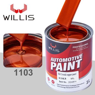 China Factory Supply OEM WILLIS 1K Pearl Paint Liquid Coating Acrylic Resin Automotive Car Refinishing Spray for sale
