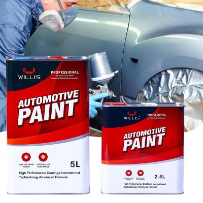 China Willis High Solid 2K Acrylic Automotive Clear Coat Matte UV Liquid Varnish Car Refinish Repair Coating Auto Plastic Coating for sale