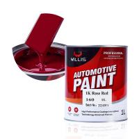 China High-Performance 1K Rose Red Acrylic Car Topcoat Hot Selling Single-Component Car Paint Factory Coating & Paint Thinner Included for sale