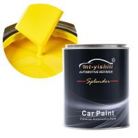 China Hot Selling Mt-yishili Brand Lemon Yellow 1K Auto Refinish Basecoat Acrylic Resin Liquid Coating Automotive/Car Paint for sale