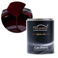 China Factory Supply 1K Basecoat in Deep Maroon Red | High Coverage Acrylic Auto Paint for Car Refinishing | Easy Spray Application for sale