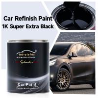 China 1K Super Black Auto Paint Spray | Acrylic Resin Car Coating with Solvent | Automotive Refinish Thinner, Factory Supply for sale