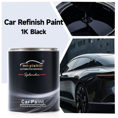 China High Quality 1K Black Acrylic Coating , Automotive Refinishing Wholesale Price, 1L/4L Sizes for sale