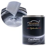 China 1K Car Paint, Super White Diamond Silver Metallic Automotive Coating, High Gloss Pearlescent Finish with Strong Metallic Feel for sale
