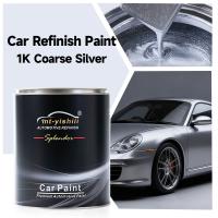 China Car Paint, 1K Acrylic Silver Metallic Paint for Automotive & Plastic Parts, Coarse Silver Mix with Thinner for Spray Painting for sale