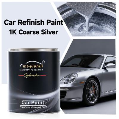 China Car Paint, 1K Acrylic Silver Metallic Paint for Automotive & Plastic Parts, Coarse Silver Mix with Thinner for Spray Painting for sale