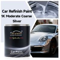 China Car Paint, 1K Acrylic Paint, Silver Metallic Paint for Automotive - Moderate Coarse, Ready for Thinner Mixing and Spray Painting for sale