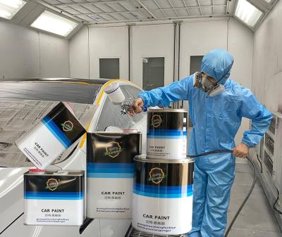 China Color Blending Gold Automotive Acrylic Paint High Gloss Liquid Coating State for sale