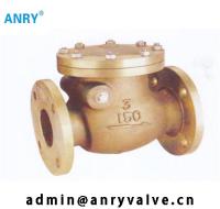 China Bronze Marine Fuel Swing Check Valve C84400 B62 Flanged RF 150LB for sale