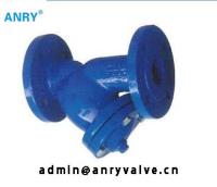 China RF PN10 PN16 Y Type Strainer Cast Iron GGG40 Body  DN 15 - 250 for sale