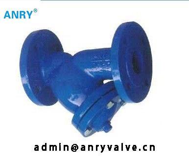China RF PN10 PN16 Y Type Strainer Cast Iron GGG40 Body  DN 15 - 250 for sale