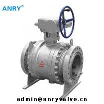 China Forged Steel Fixed Ball Valve Three Piece Bolted Cover Class 150 1500 A105 ENP for sale