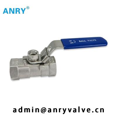China 150 PSI High Temperature Stainless Steel Ball Valve One Piece Threaded SS304 SS316 BSP FNPT for sale
