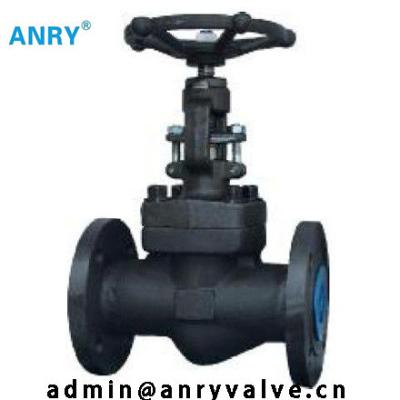 China 600Lb Forged Steel Globe Valve F6a 13CR Flanged RF Wedge Body A105 F304 F316 for sale