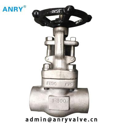 China High Pressure Forged Steel Gate Valve 800LBS Bolted Bonnet A105 F304 F316 for sale