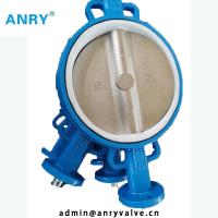 China PTFE Lined Stainless Steel Butterfly Valve SS304 Disc 2 Inch 150 PSI for sale