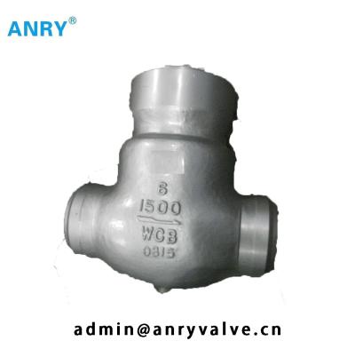 China API Swing Check Valve 800Lb 1500Lb BW WCB WC6 LCB Body Stellite Overlay Disc for sale