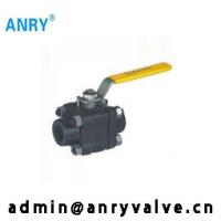 China Forged Steel Ball Valve 3pc Class800-1500 NPT BSP A105 F304 F316 PEEK PTFE Seat for sale