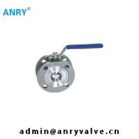China PTFE Viton Seat DIN Steel Ball Valve Flanged End RF Wafer PN16 2 Inch for sale