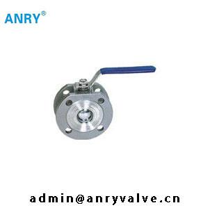 China PTFE Viton Seat DIN Steel Ball Valve Flanged End RF Wafer PN16 2 Inch for sale