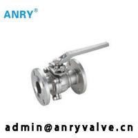 China PTFE Viton Seat Floating Ball Valve WCB Stainless Steel Flanged DN32 Class150 900 for sale
