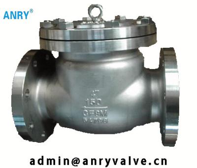 China Class 600-2500 Pressure Seal Swing Check Valve SS304 SS316 Body Stellite Overlay Disc 2-20 Inch for sale