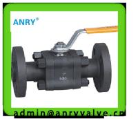 China Forged Steel Flanged Ball Valve 3 Piece F304 F316 800-1500 Lbs for sale