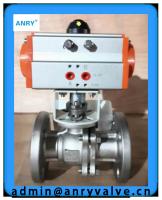 China Pneumatic Teflon Lined Ball Valve PTFE Seats DN15 DN300 PN1.0 1.6MPa for sale