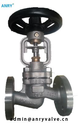 China DIN Steel Globe Valve Flanged End RF Handwheel 1.6MPa 4.0MPa Casted 13%CR for sale